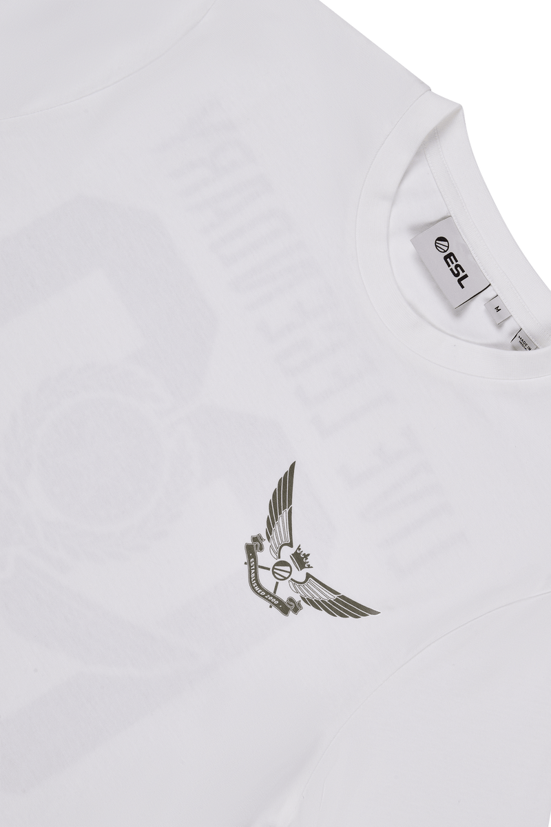 ESL Live Legendary Emblem Short Sleeve T-Shirt White – ESL Shop US